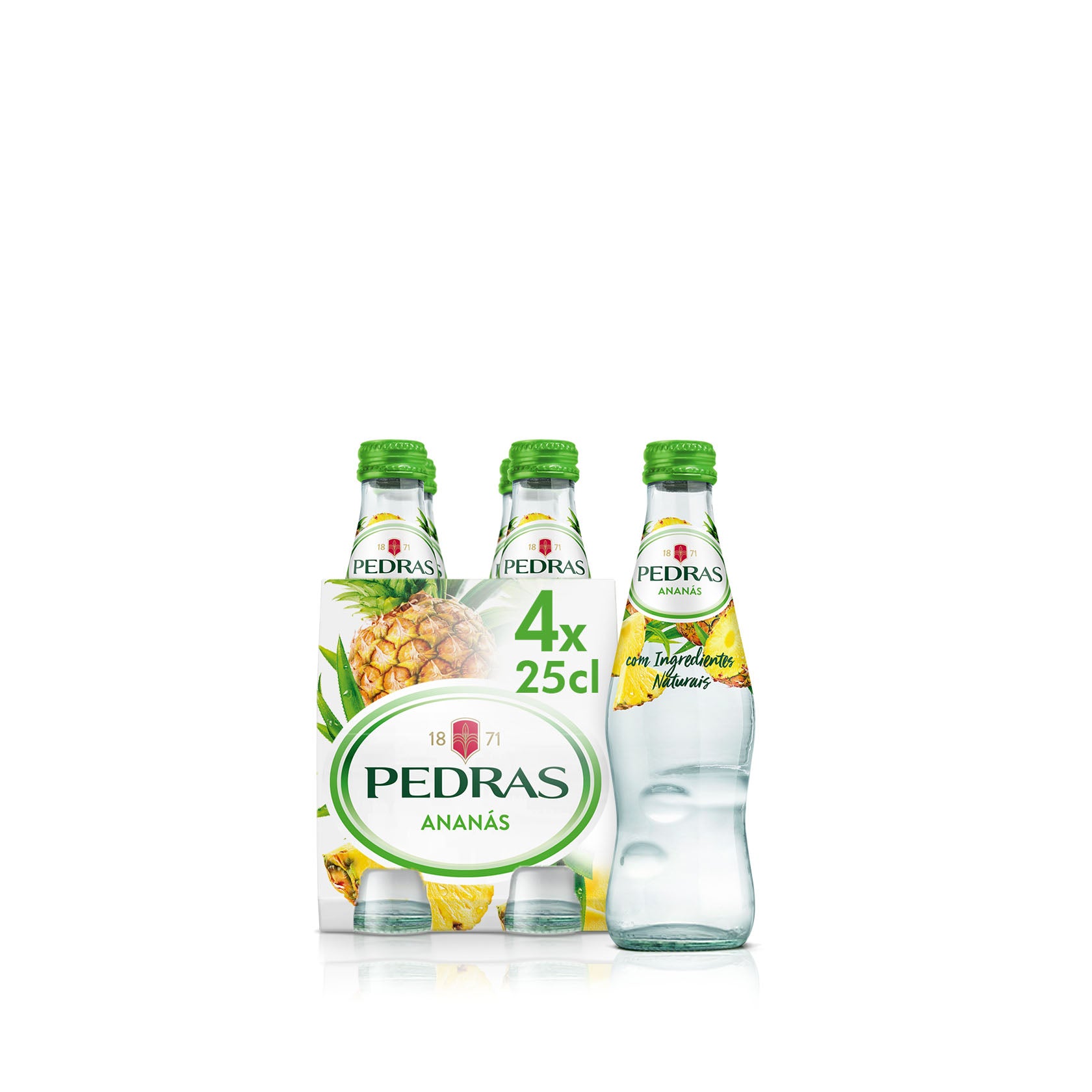 Pedras Ananás Água com Gás TP 4 x 25 cl